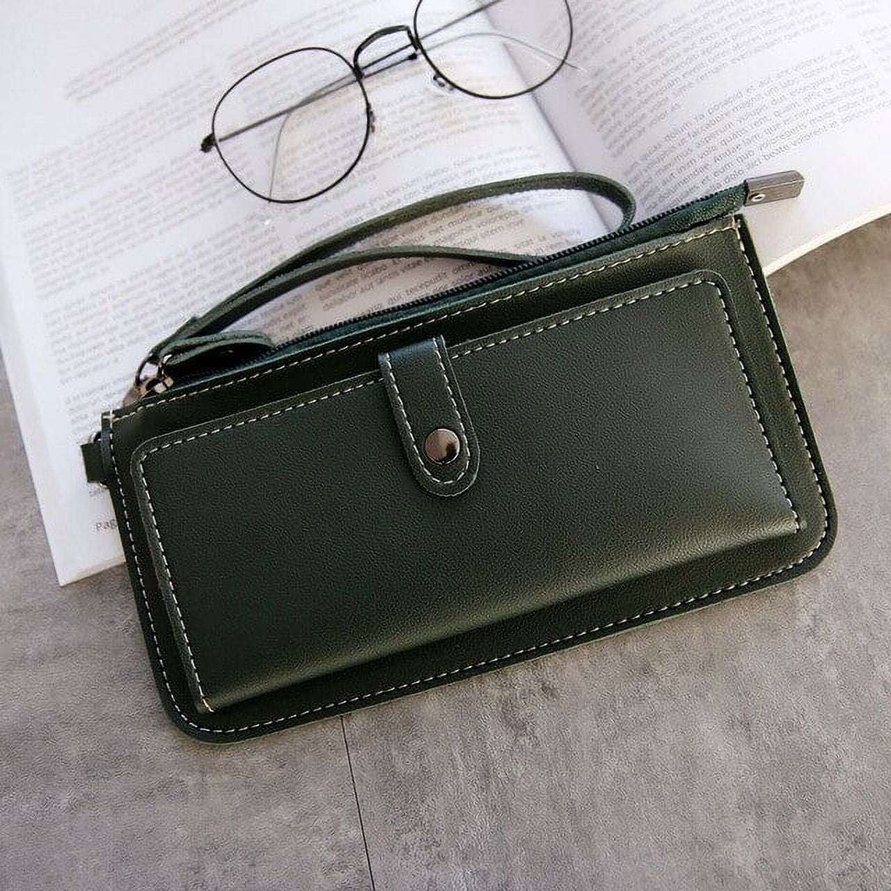 CoCopeaunts Multi-card Position Wallet Women PU Leather Bag Long ...