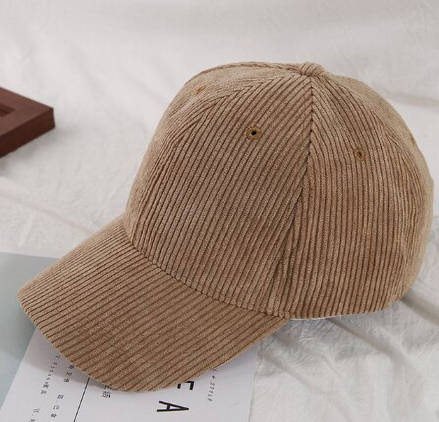 CoCopeaunts New Baseball Cap Woman Corduroy Hat Cap Summer Baseball Hat ...