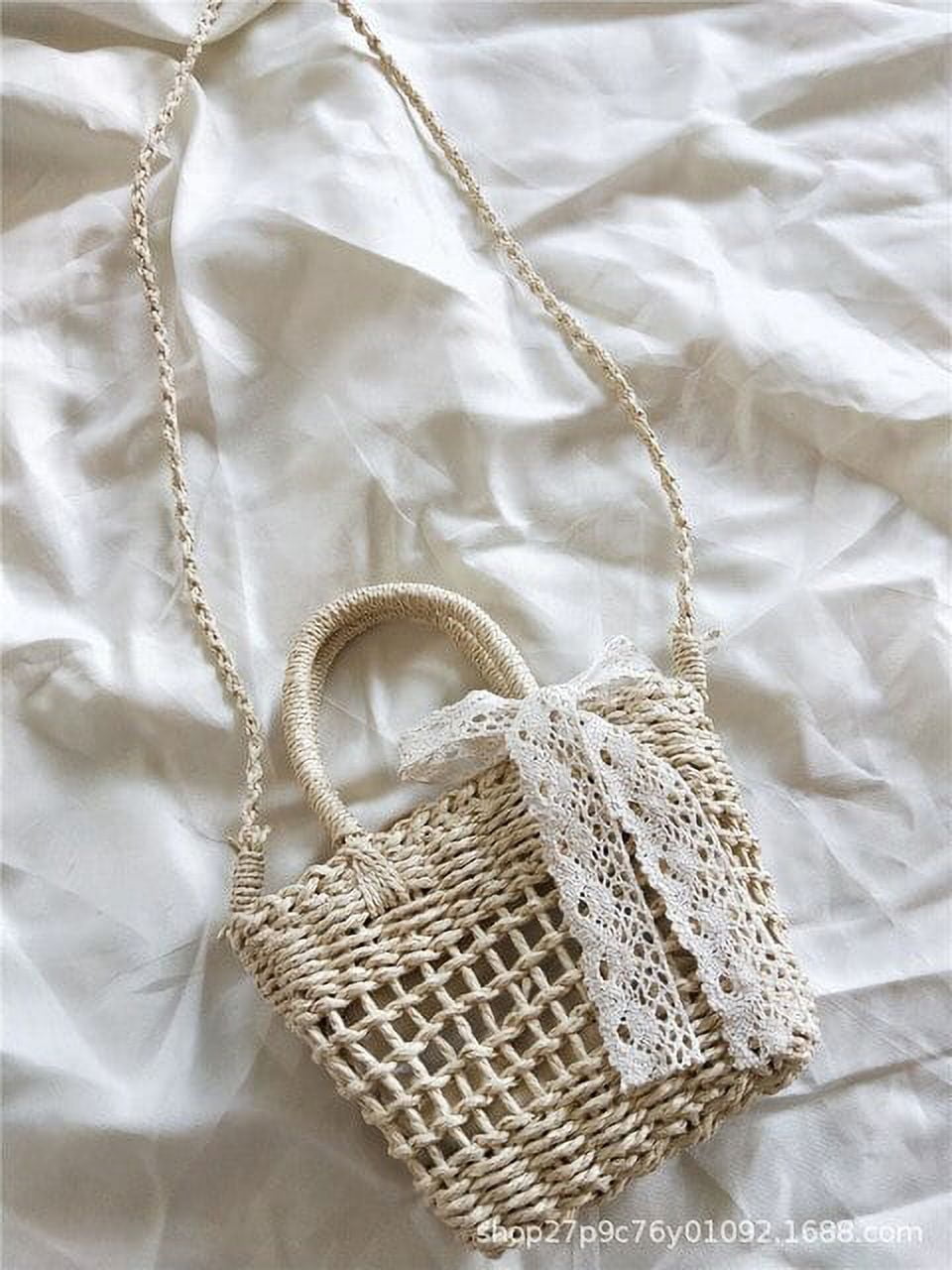 CoCopeaunts New Cherry Straw Bag Female Cute Seaside Vacation Beach Bag ...