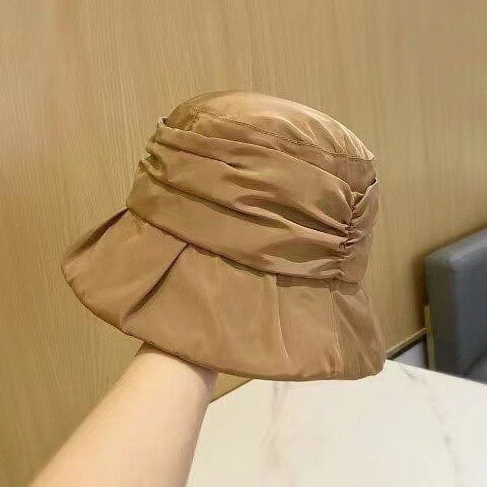 CoCopeaunts New Fold Bucket Hat Women Summer Sun Hats Girl Wide Brim Uv ...