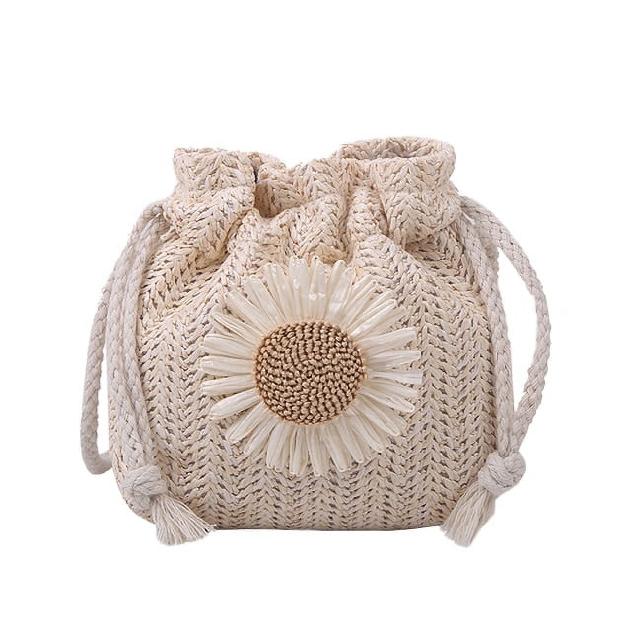 CoCopeaunts New Women Beach Straw Bags Classic Texture Chic Sunflower ...