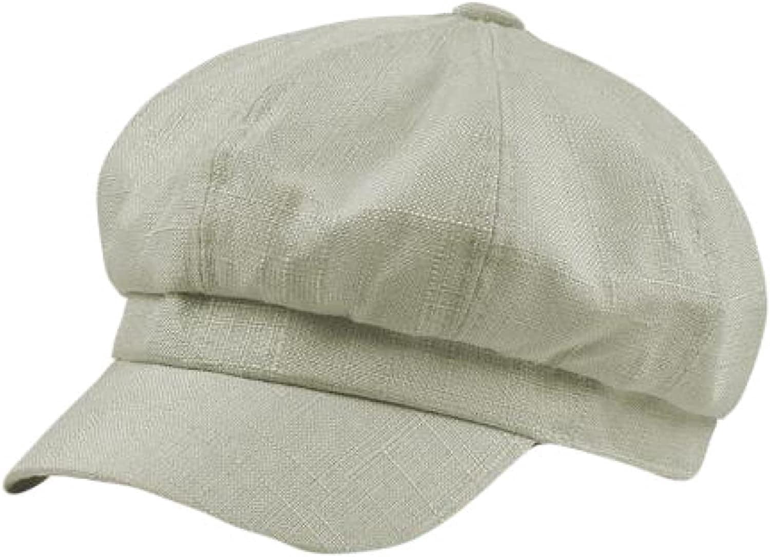 CoCopeaunts Newsboy Cap Cotton Linen Beret Hats for Women Summer ...