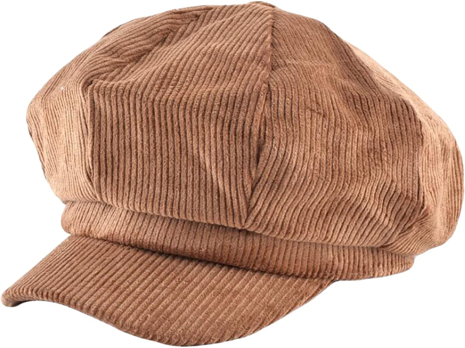 CoCopeaunts Newsboy Cap Unisex Octagonal Hat Men Autumn Corduroy Fabric ...