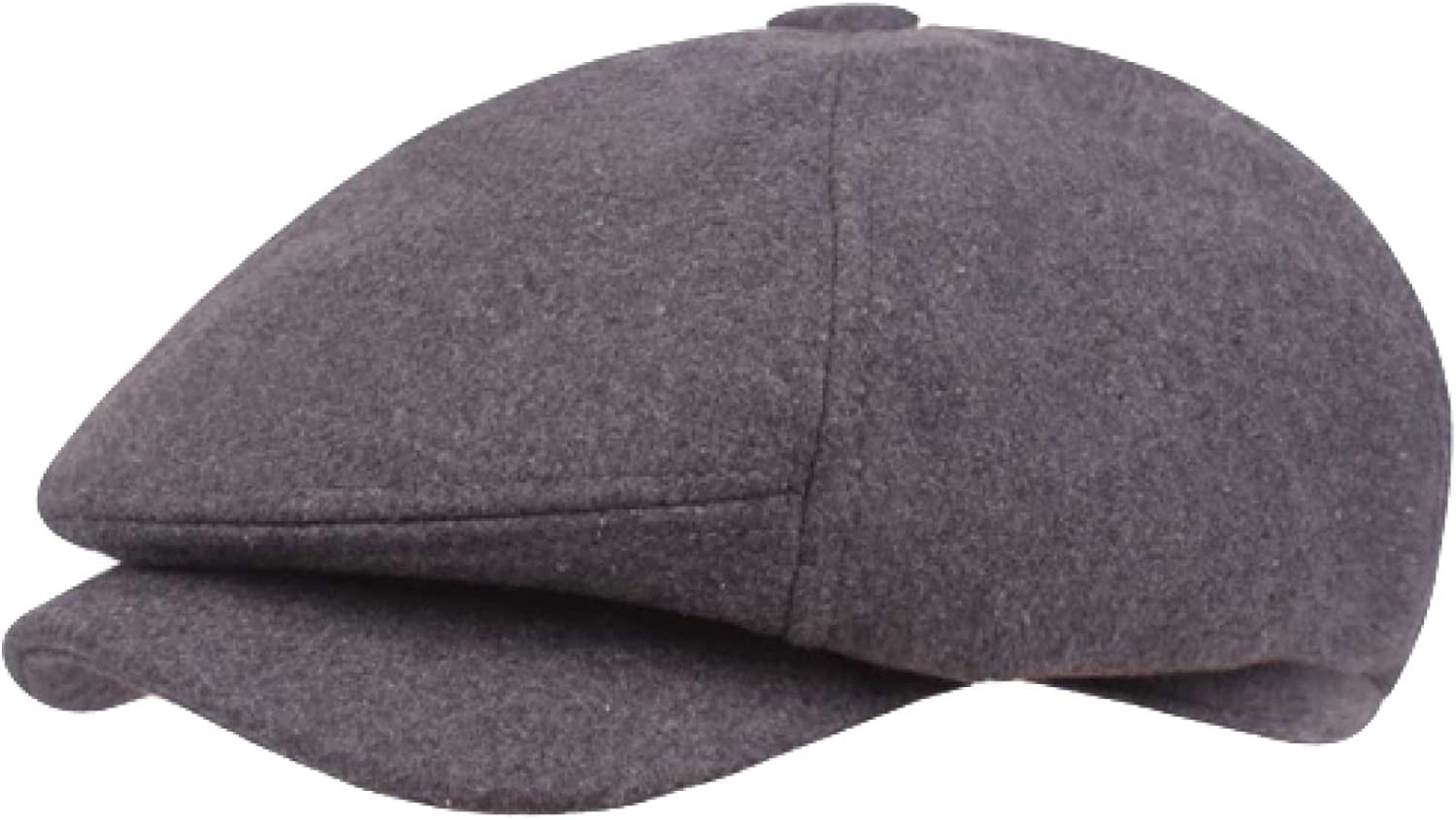 CoCopeaunts Newsboy Hat Wool Felt Cap Retro Beret Hats for Men Vintage ...