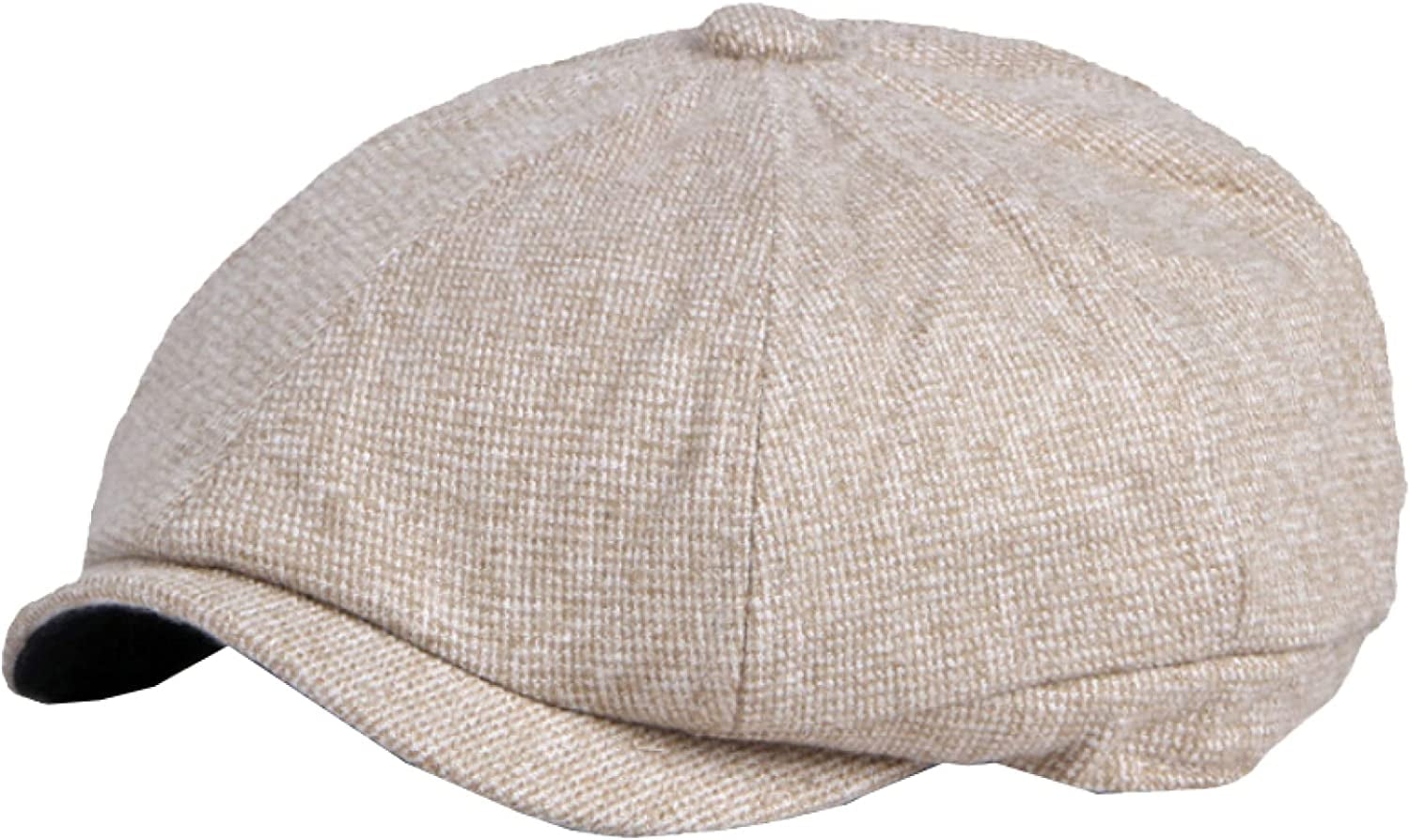 CoCopeaunts Newsboy Hats for Men Autumn Winter Hat Thick Warm Octagonal ...