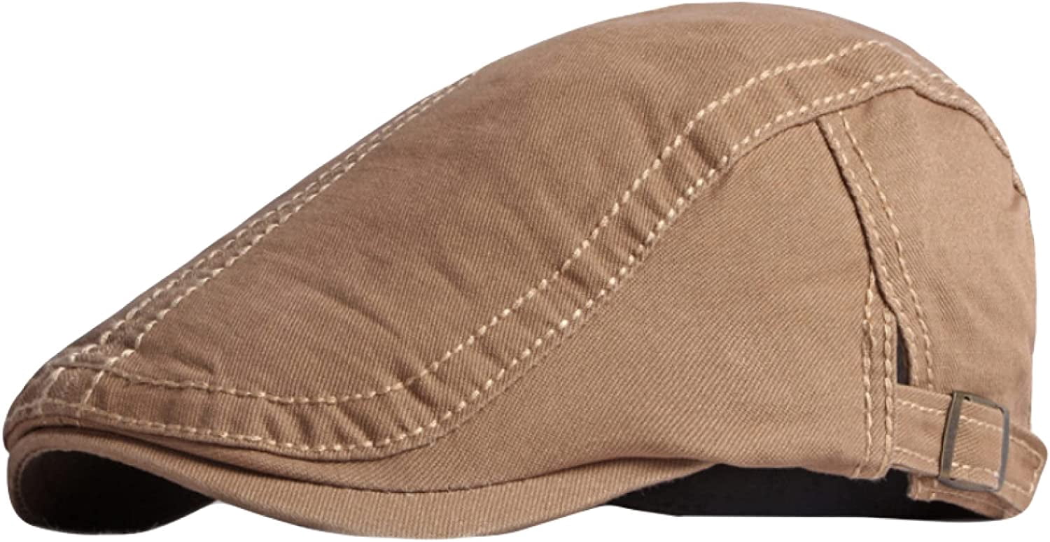 CoCopeaunts Newsboy Hats for Men Berets Cotton Ivy Newsboy Flat Cap ...