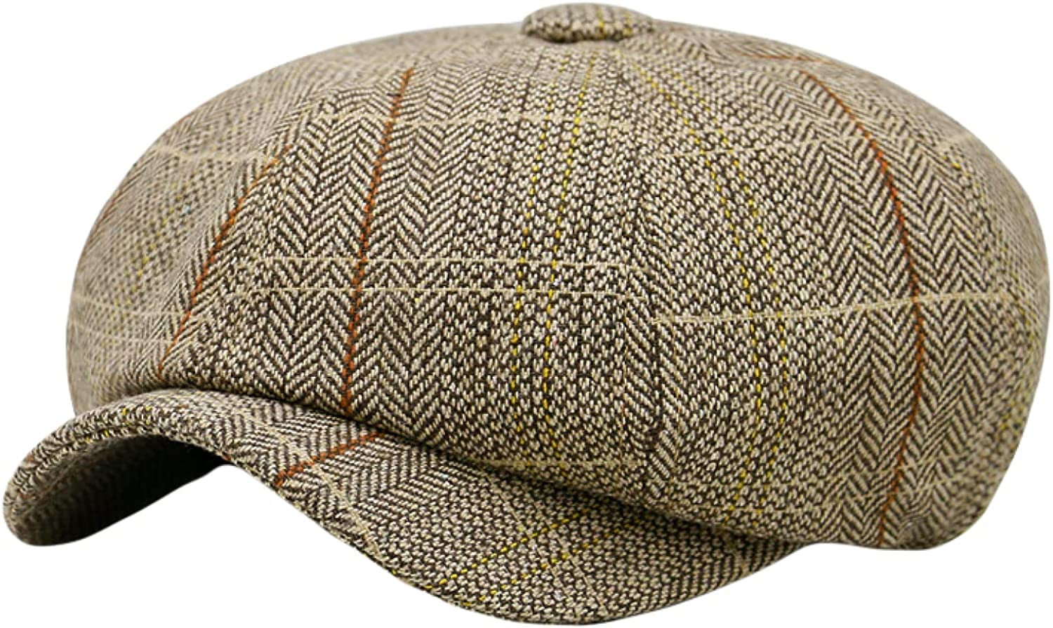 CoCopeaunts Newsboy Hats for Men Women British Style Spring Octagonal ...