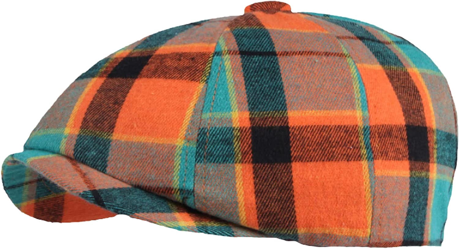 CoCopeaunts Newsboy Hats for Women Beret Cap Vintage Plaid Octagonal ...