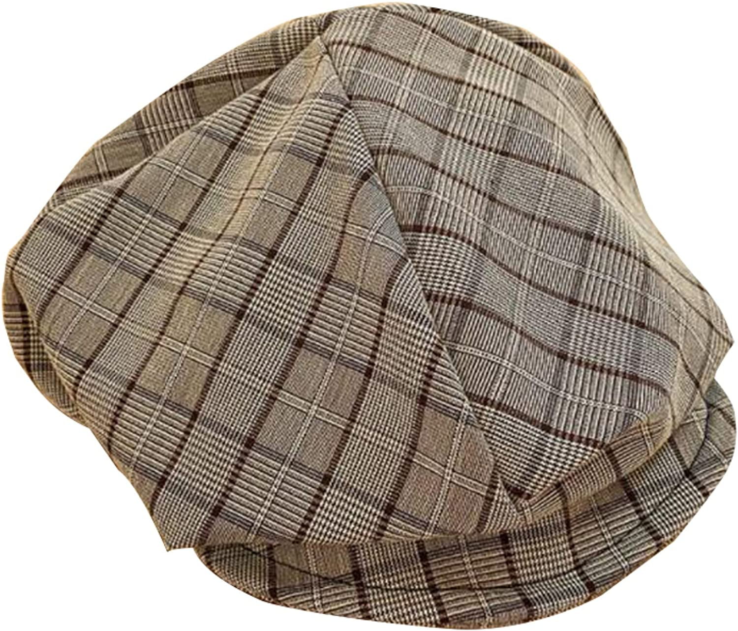 CoCopeaunts Newsboy Hats for Women Solid Plain Octagonal Newsboy Cap Men Ladies Casual Cotton ...