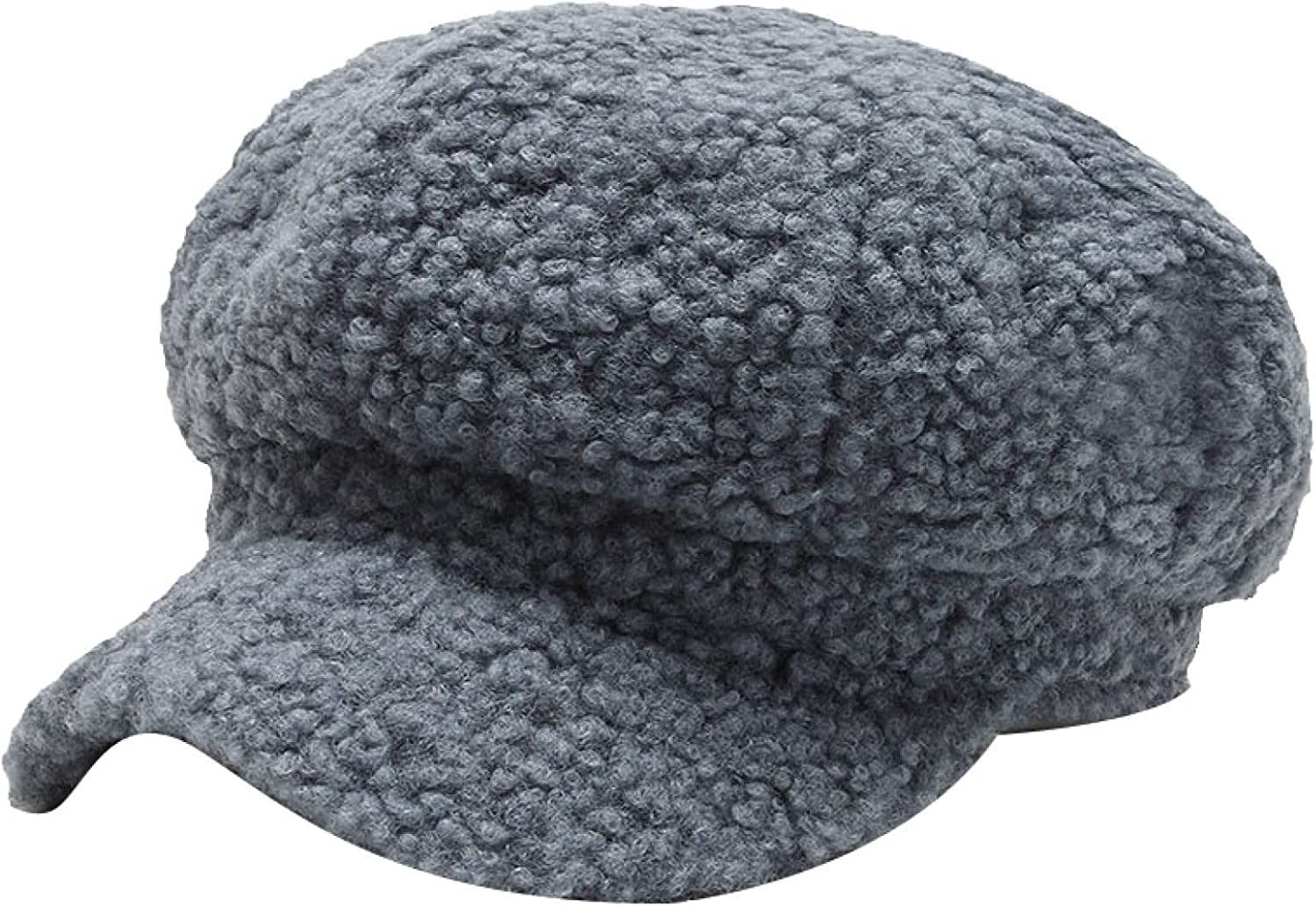 CoCopeaunts Octagon Lambswool Newsboy Hats for Women Autumn Winter Hat ...