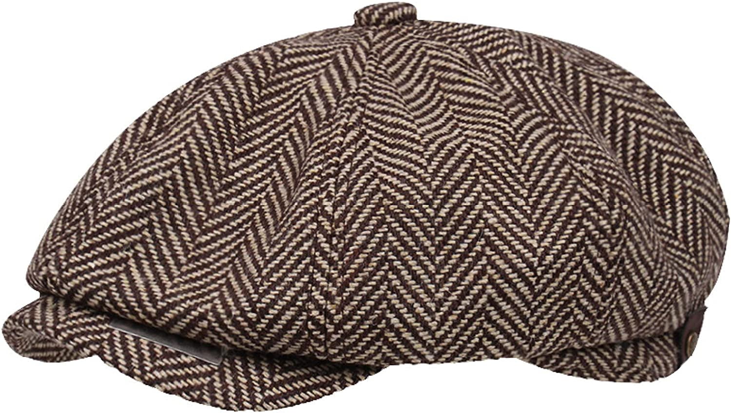 CoCopeaunts Octagonal Newsboy Hats for Men Vintage British Newsboy Cap ...