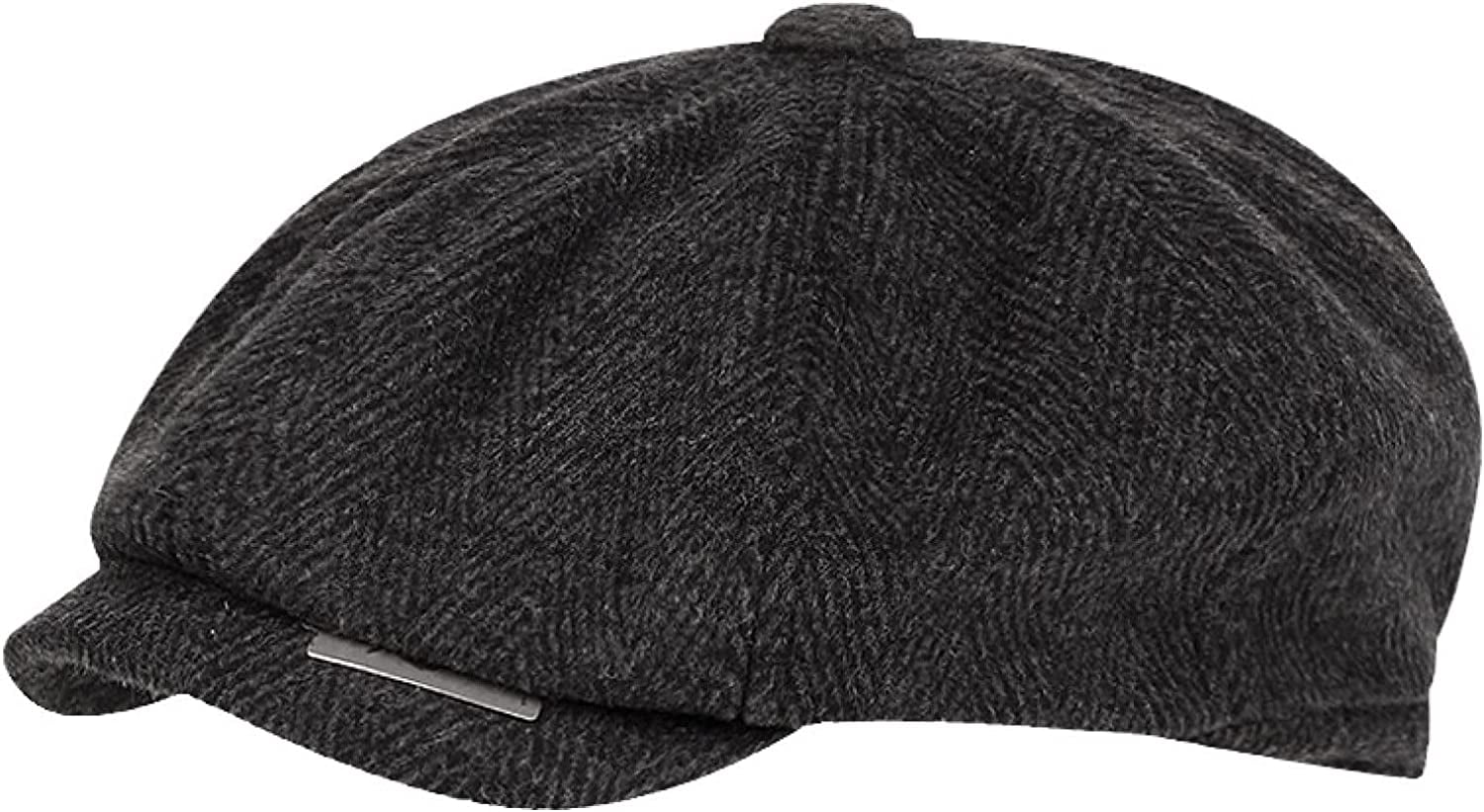 CoCopeaunts Octagonal Newsboy Hats for Men Vintage British Newsboy Cap ...