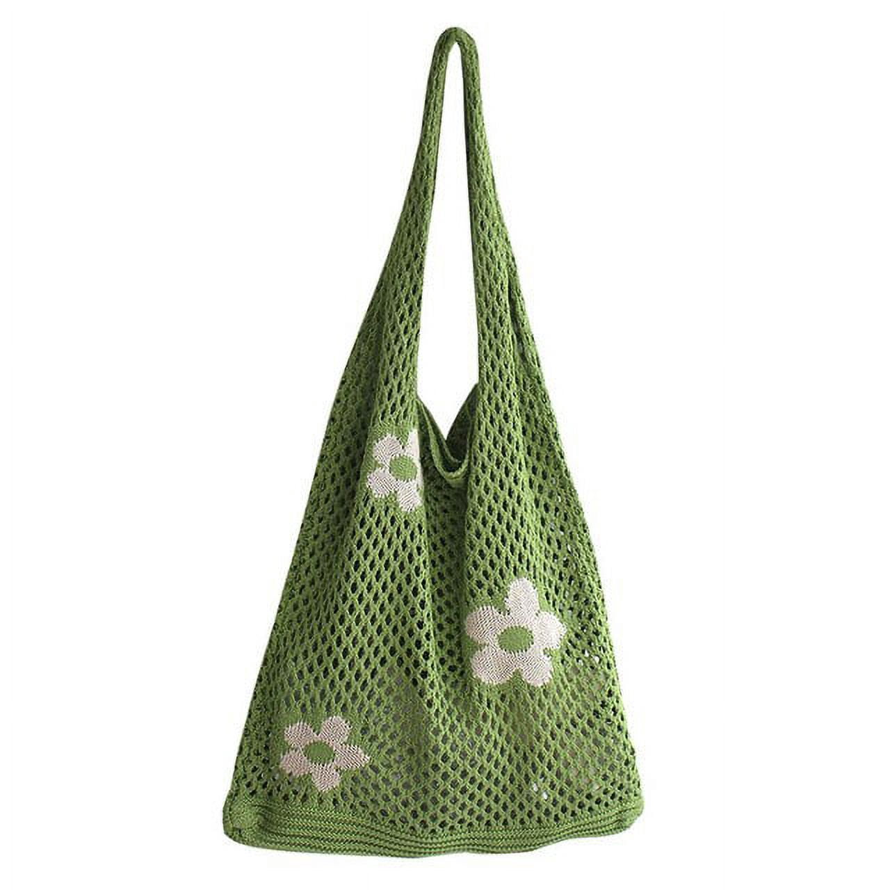 CoCopeaunts Portable Flower Shopping Mesh Bag Fruit Vegetable Storage ...