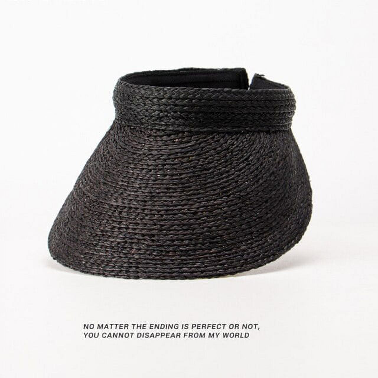 CoCopeaunts Raffia Straw Sun Hat For Women Summer Empty Top Sunscreen ...