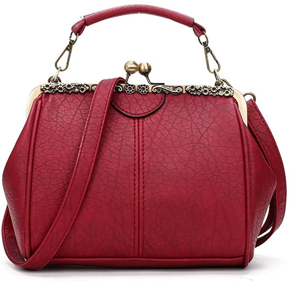 CoCopeaunts Retro Hollow Handbag for Women Leather Shoulder Bag Evening ...