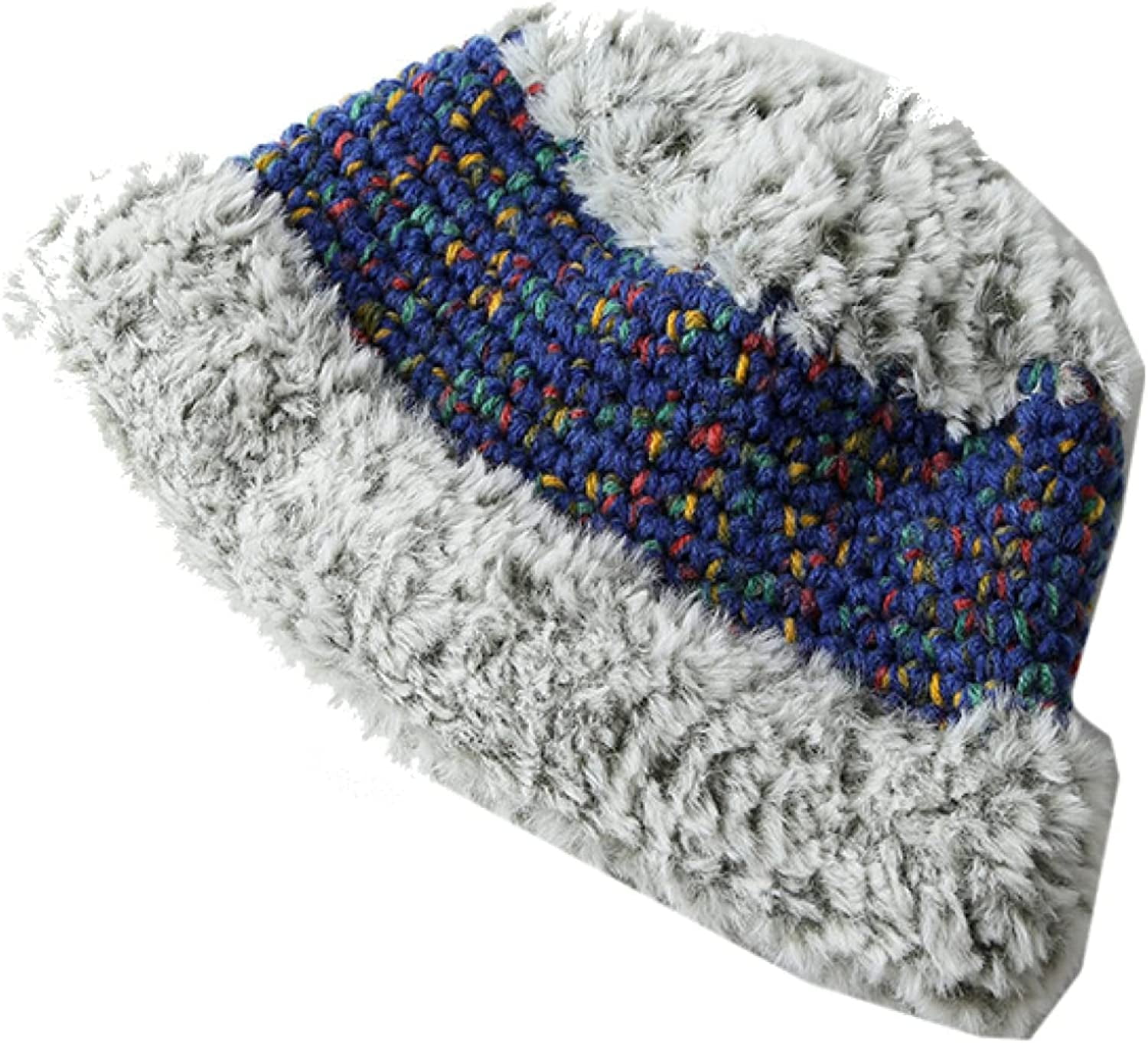 CoCopeaunts Reversible Bucket Hat for Women Plush and Knitted Fisherman ...