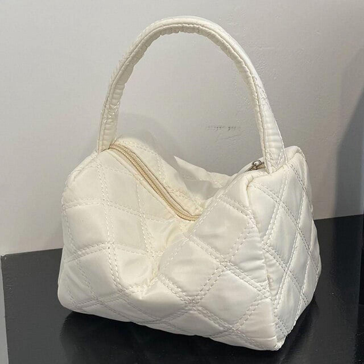 CoCopeaunts Rhombic Lattice Famale Tote Embroidery Thread Quilted Top ...