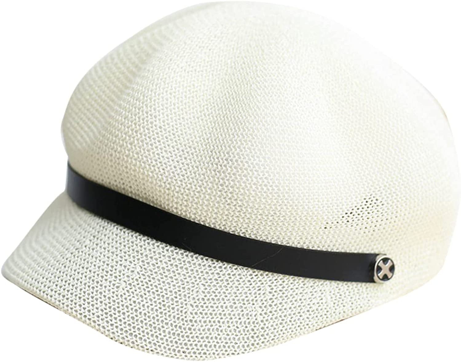 CoCopeaunts Short Brim Newsboy Cap Breathable Octagonal Cap Washable ...