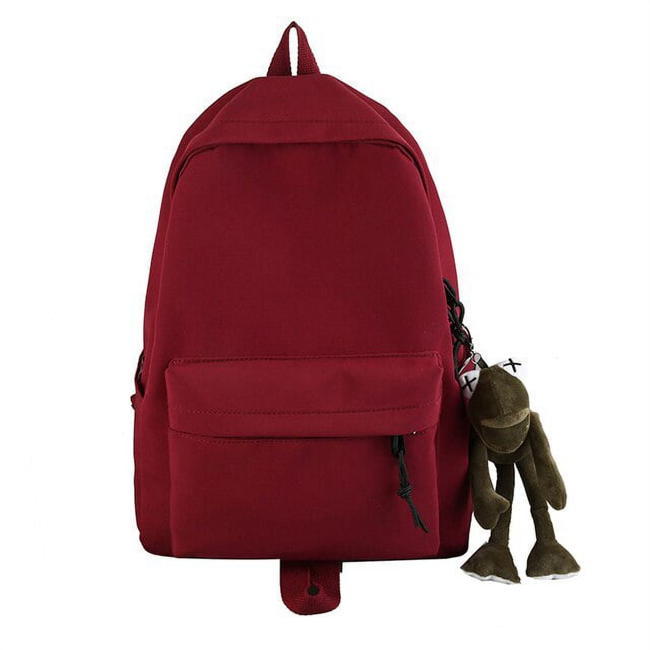 CoCopeaunts Solid Black Backpack Portable large capacity School Bag ...