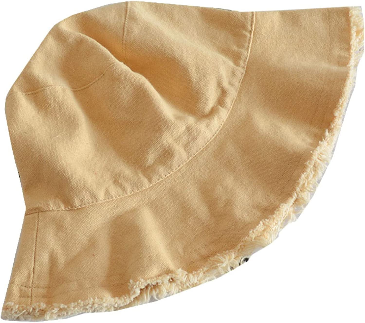 CoCopeaunts Spring Summer Bucket Hat with Tassel Brim Women Cotton ...