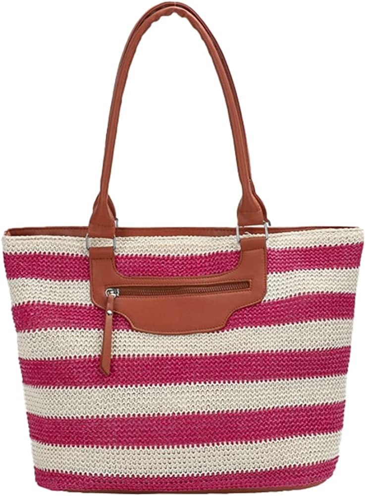 CoCopeaunts Straw Tote Bag Women Summer Large Beach Bag Handwoven ...