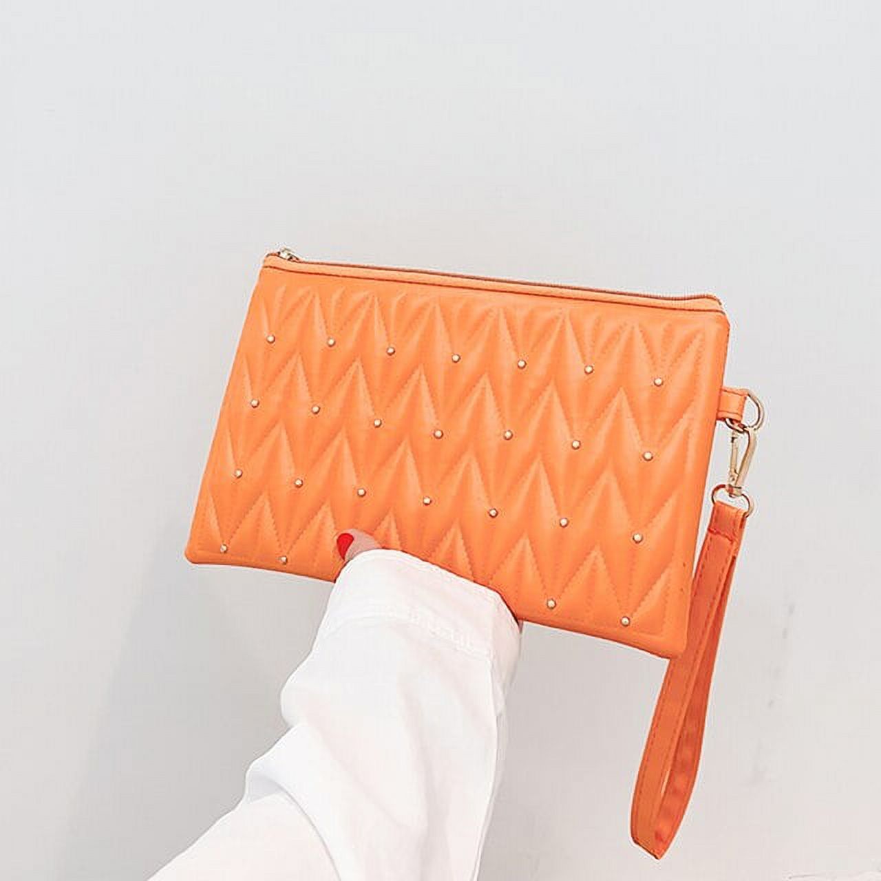 CoCopeaunts Stylish Women Rivet Pattern Evening Clutch Bag Solid Dinner ...