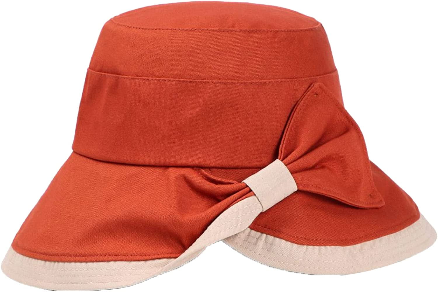 CoCopeaunts Summer Bucket Hat Women Bow Tie Irregular Brim Outdoor ...