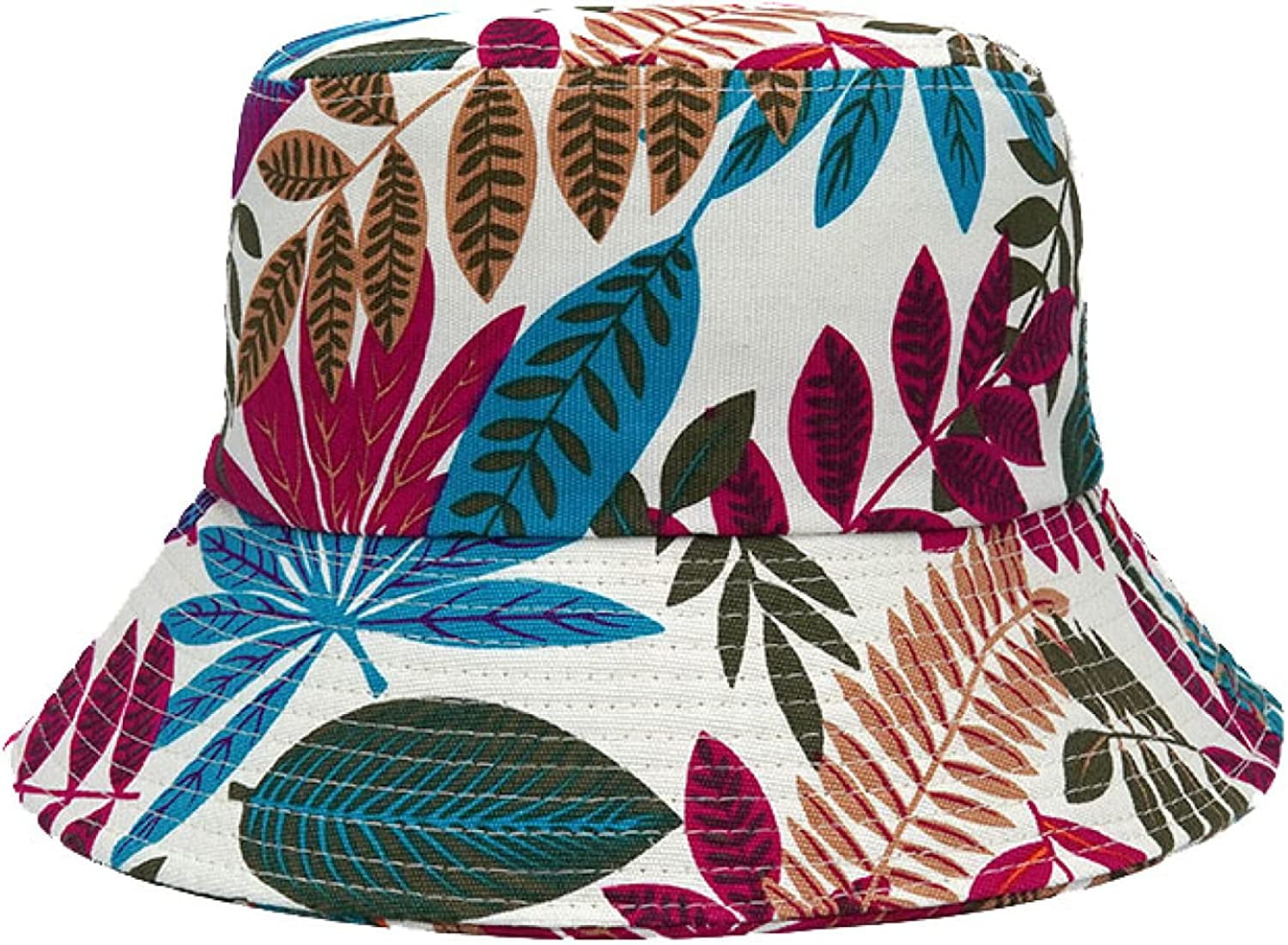 CoCopeaunts Summer Bucket Hats for Women Cotton Ladies Bucket Cap ...