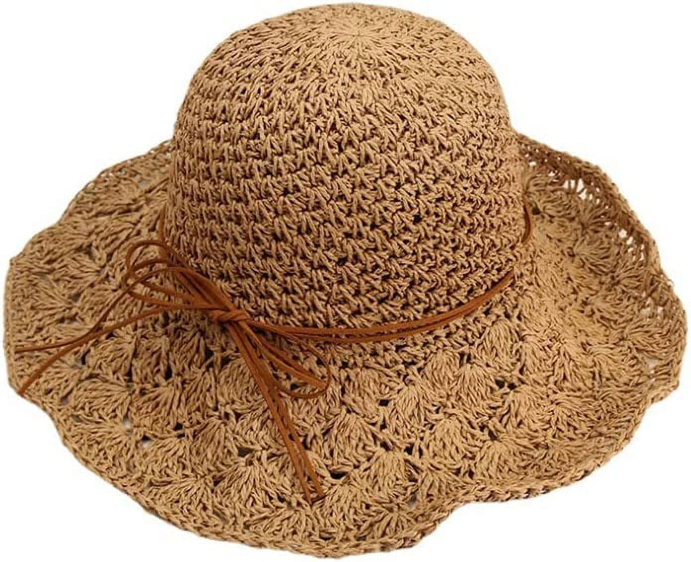 Cocopeaunts Summer Fashion Women Straw Hat Lady Beach Sun Hat Visor Cap
