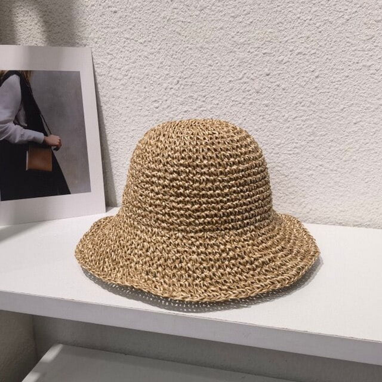 Cocopeaunts Summer Straw Hat For Women Wide Brim Floppy Panama Sun Hats