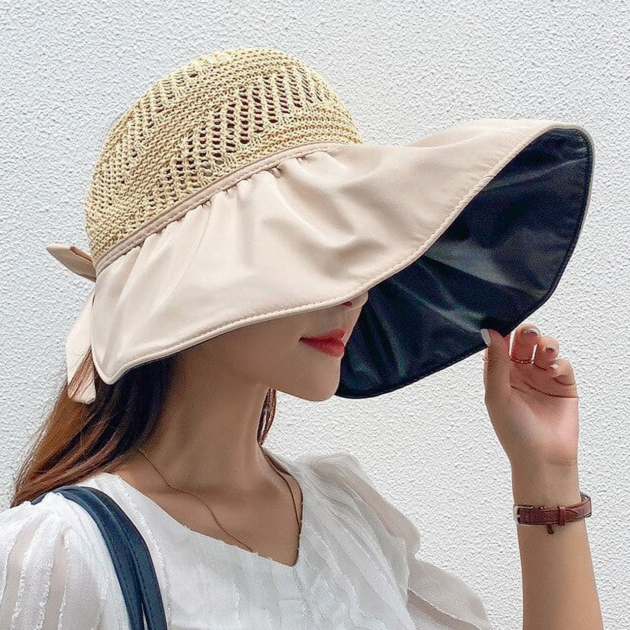CoCopeaunts Summer Sun Hat UV Protection UPF 50+ Sun Hat Women Beach ...