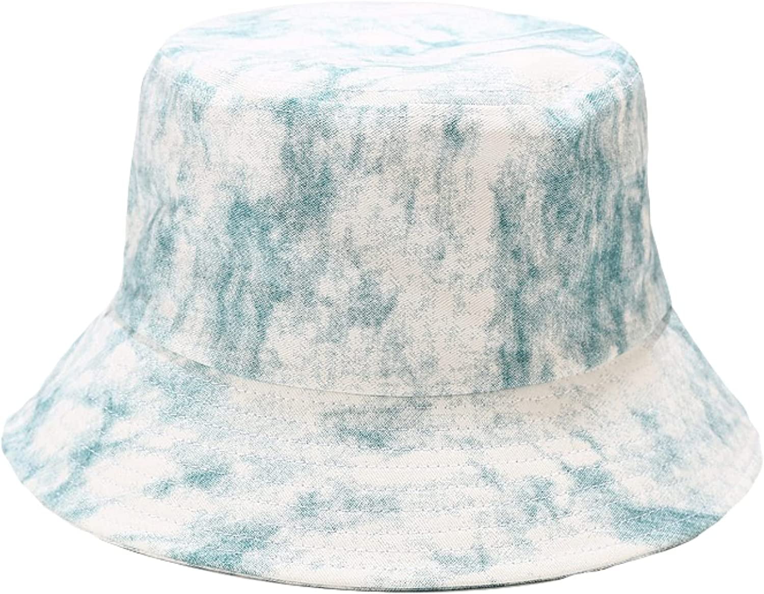 CoCopeaunts Tie Dye Bucket Hat Women Marble Texturing Fisherman Hat ...