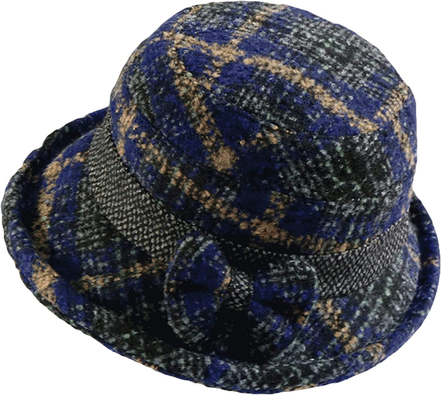 CoCopeaunts Tweed Bucket Hats for Women Hundred Knot Bow Vintage Check ...