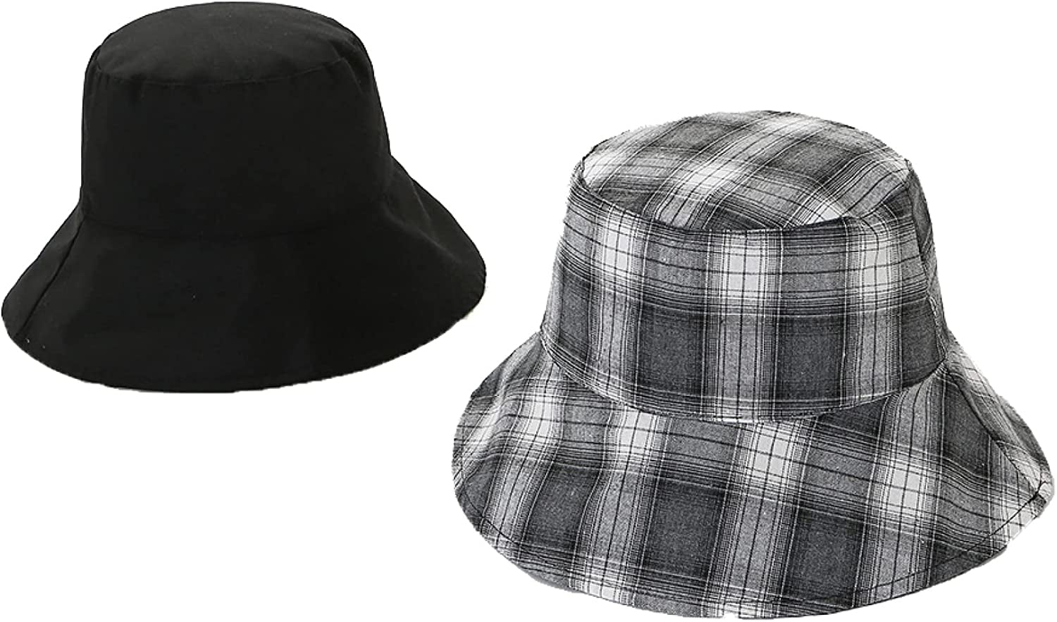 CoCopeaunts Two Side Reversible Bucket Hat Windproof Sun Protection ...
