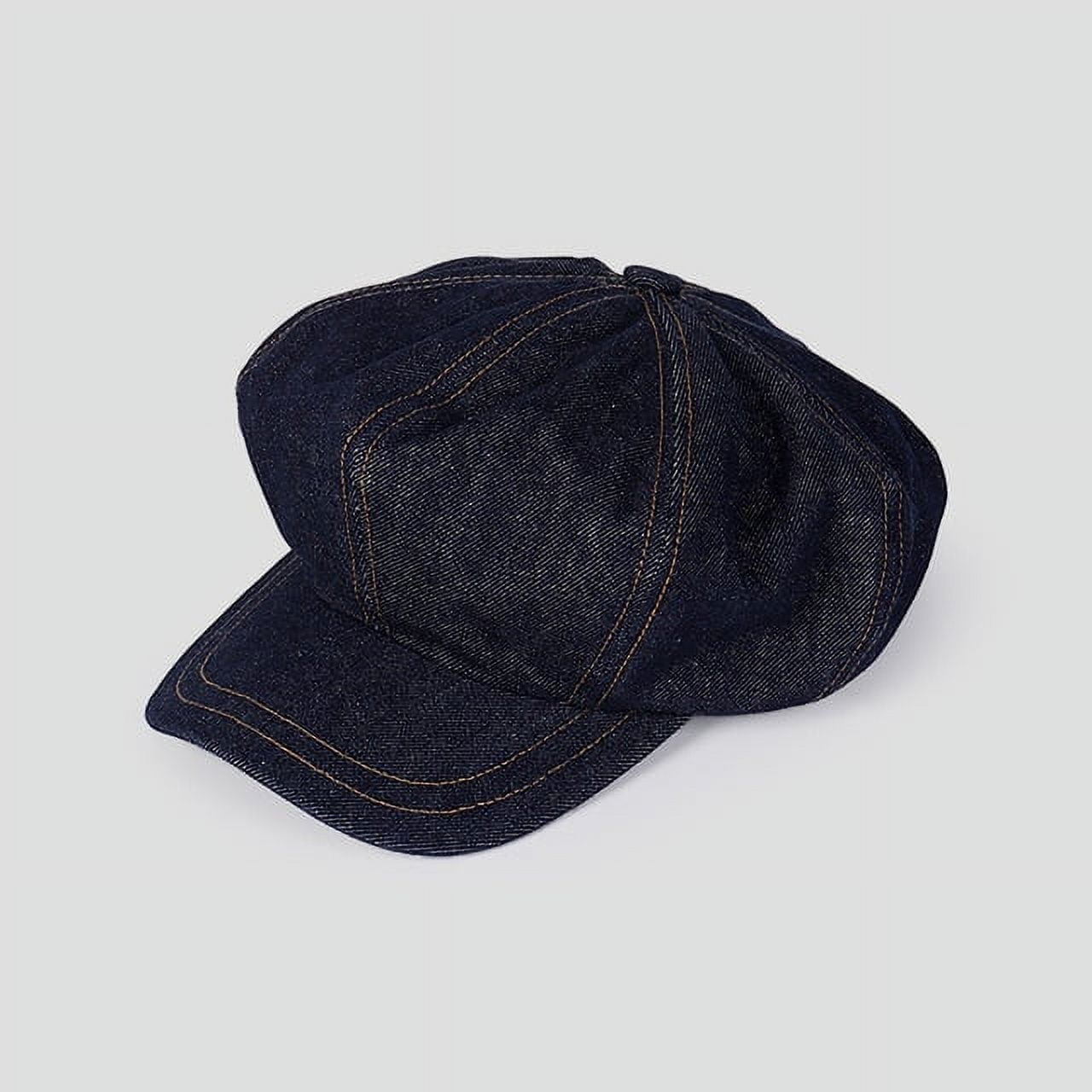 CoCopeaunts Vintage Women Denim Beret Octagonal Hats Classic Washed ...