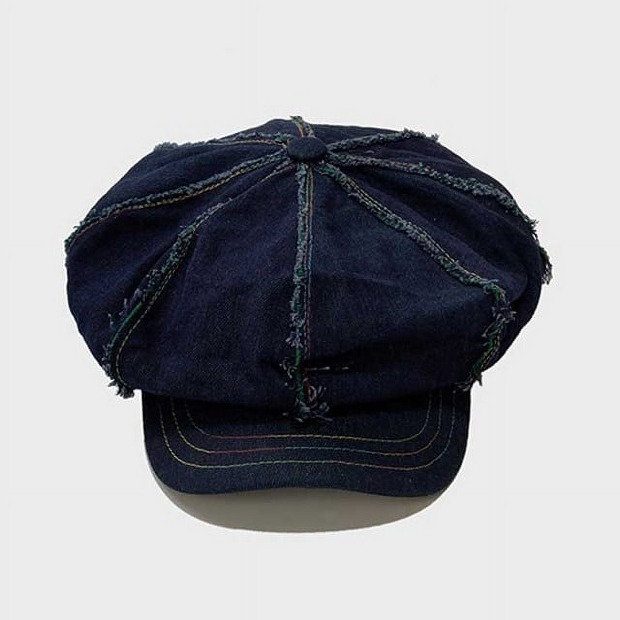 CoCopeaunts Vintage Women Denim Beret Octagonal Hats Classic Washed ...