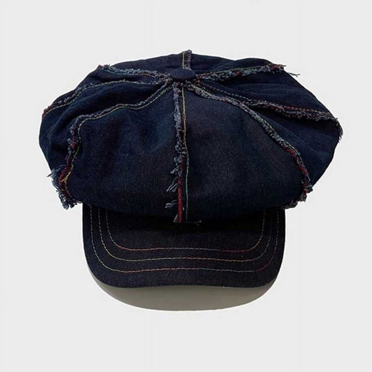 CoCopeaunts Vintage Women Denim Beret Octagonal Hats Classic Washed ...