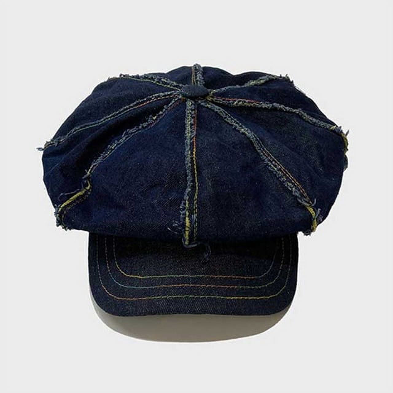 CoCopeaunts Vintage Women Denim Beret Octagonal Hats Classic Washed ...