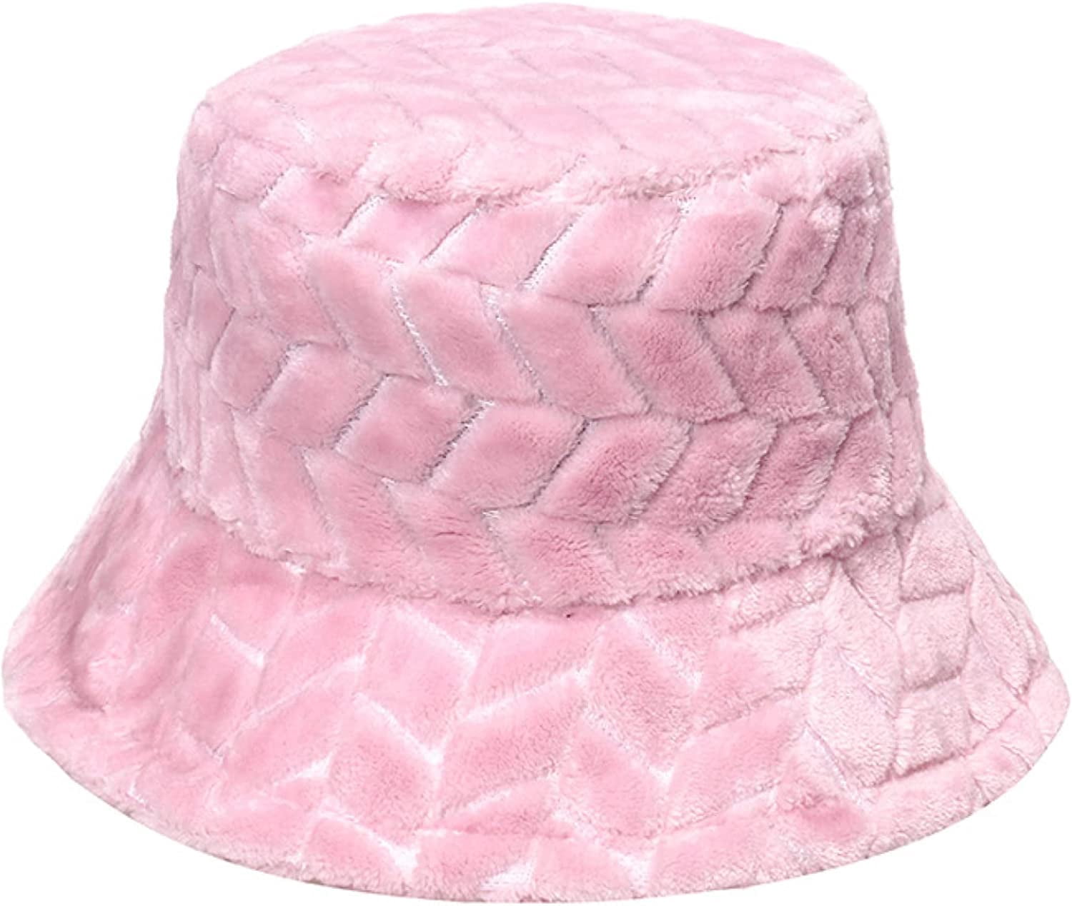 CoCopeaunts Warm Bucket Hat for Women Autumn Winter Plush Basin Hat ...