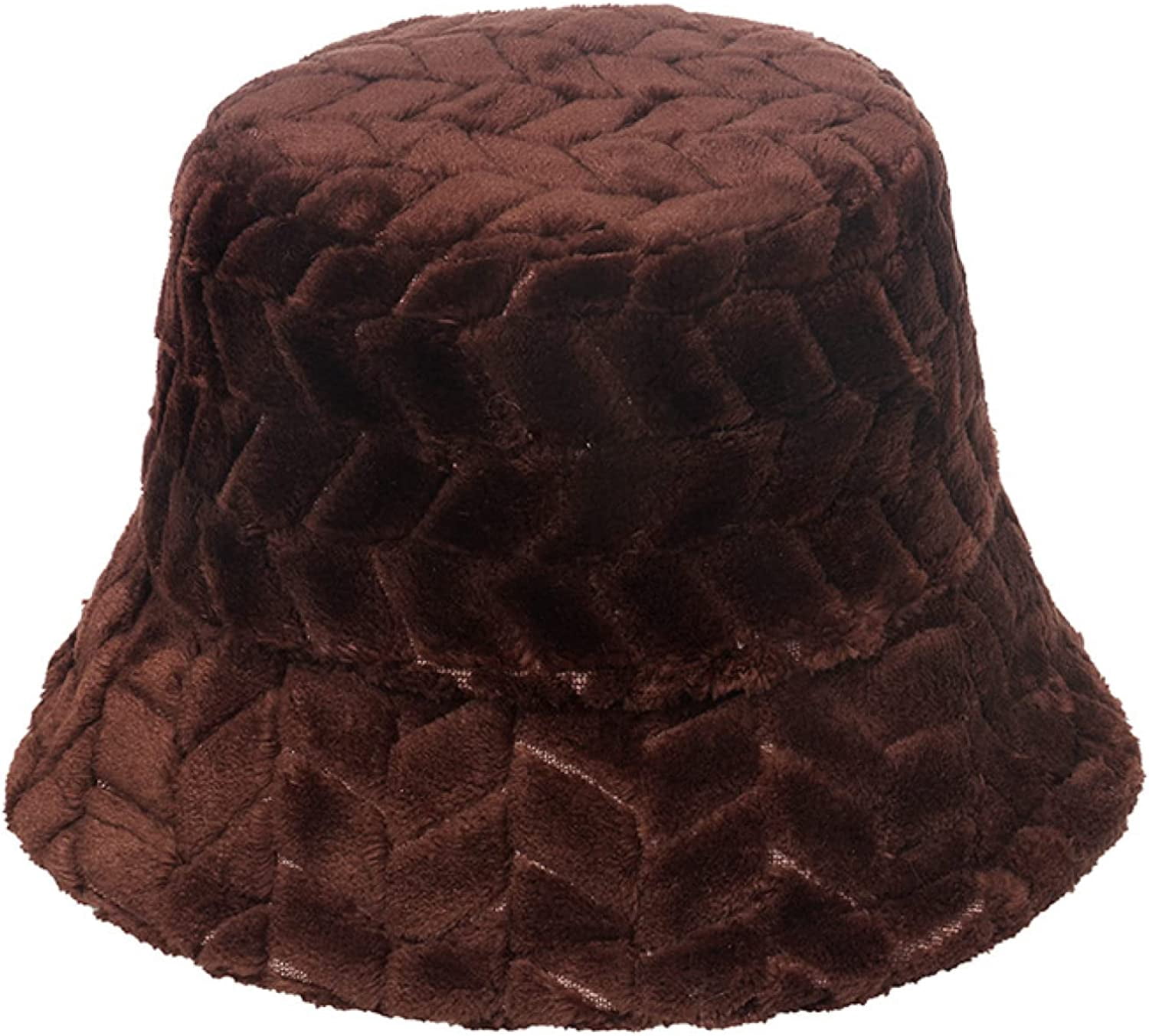 CoCopeaunts Warm Bucket Hat for Women Autumn Winter Plush Basin Hat ...