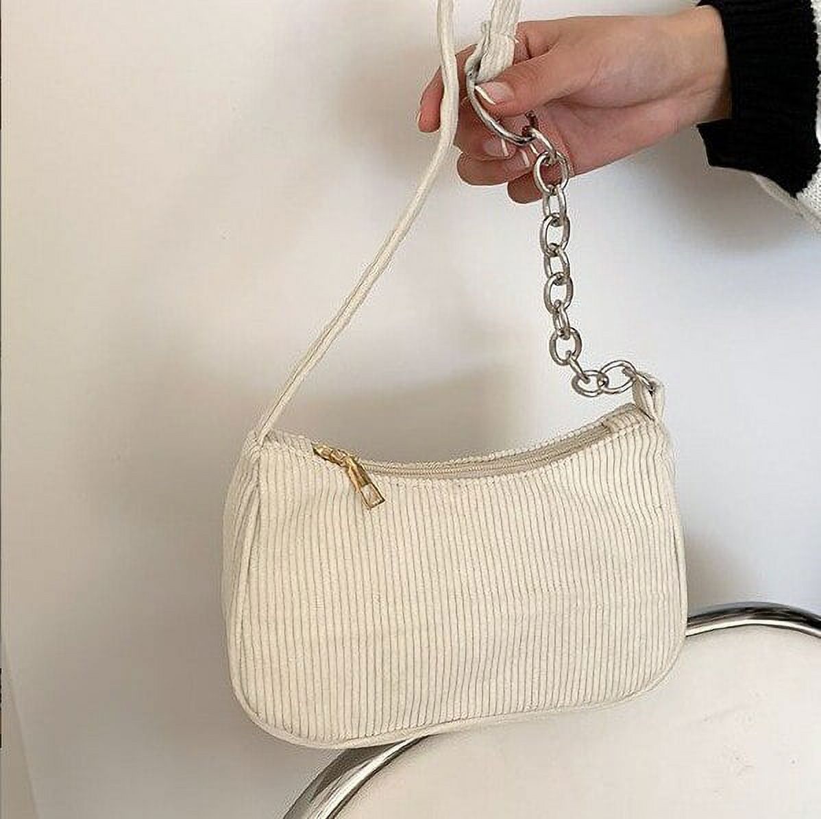 CoCopeaunts Winter Corduroy Underarm Bag Casual Women Shoulder Bags ...