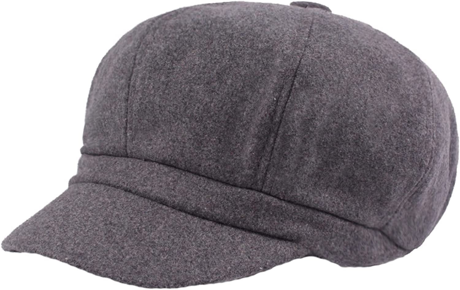 CoCopeaunts Women Beret Newsboy Cap Winter Spring Solid Color Octagonal ...