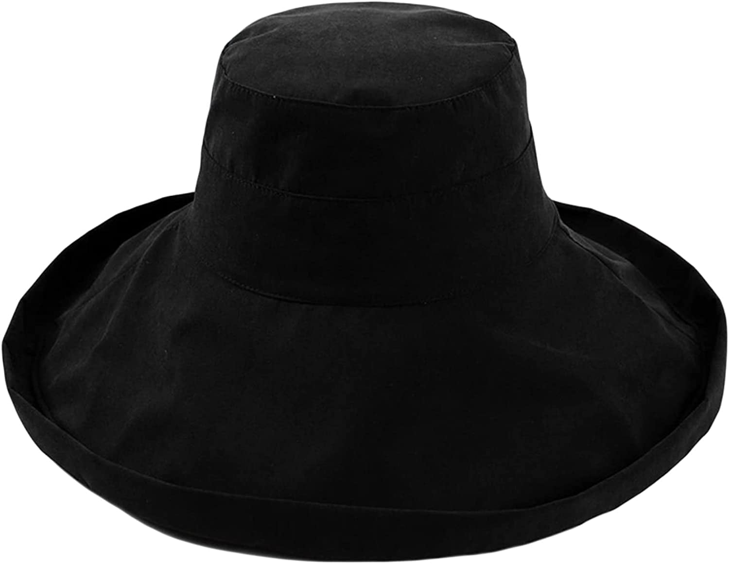 CoCopeaunts Women Bucket Hat Super Wide Brim Fold Bucket Cap Beach ...