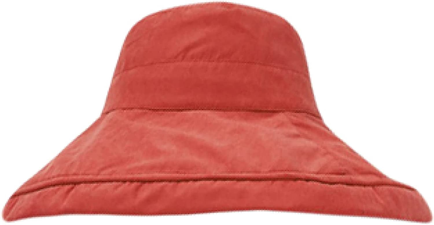 CoCopeaunts Women Bucket Hat Super Wide Brim Fold Bucket Cap Beach ...