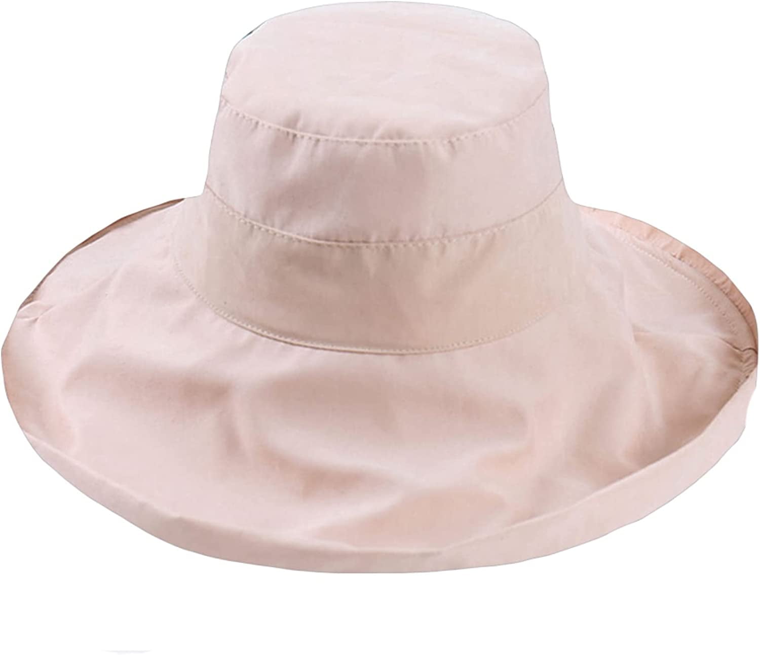 CoCopeaunts Women Bucket Hat Super Wide Brim Fold Bucket Cap Beach ...