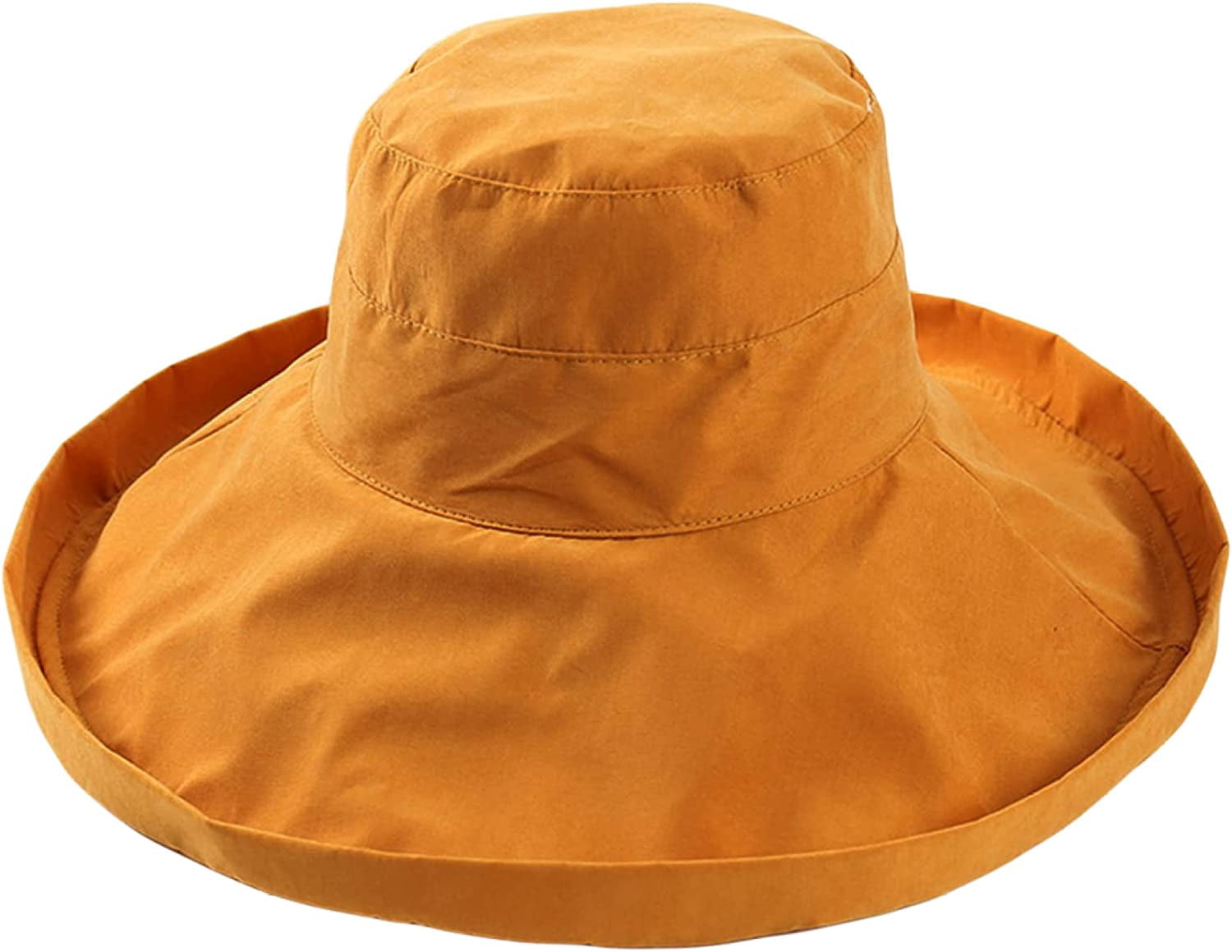 CoCopeaunts Women Bucket Hat Super Wide Brim Fold Bucket Cap Beach ...