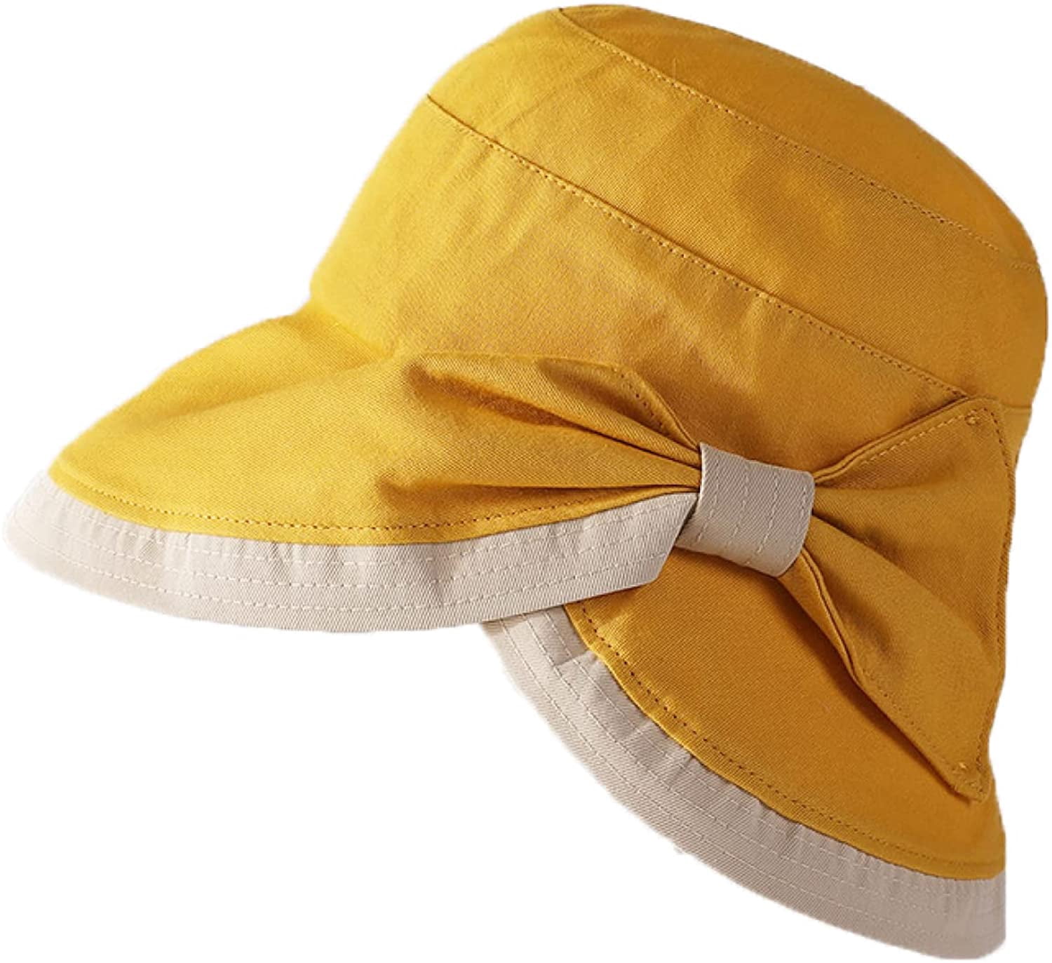 CoCopeaunts Women Bucket Hat with Bow Tie Wide Large Brim Sun Cap ...
