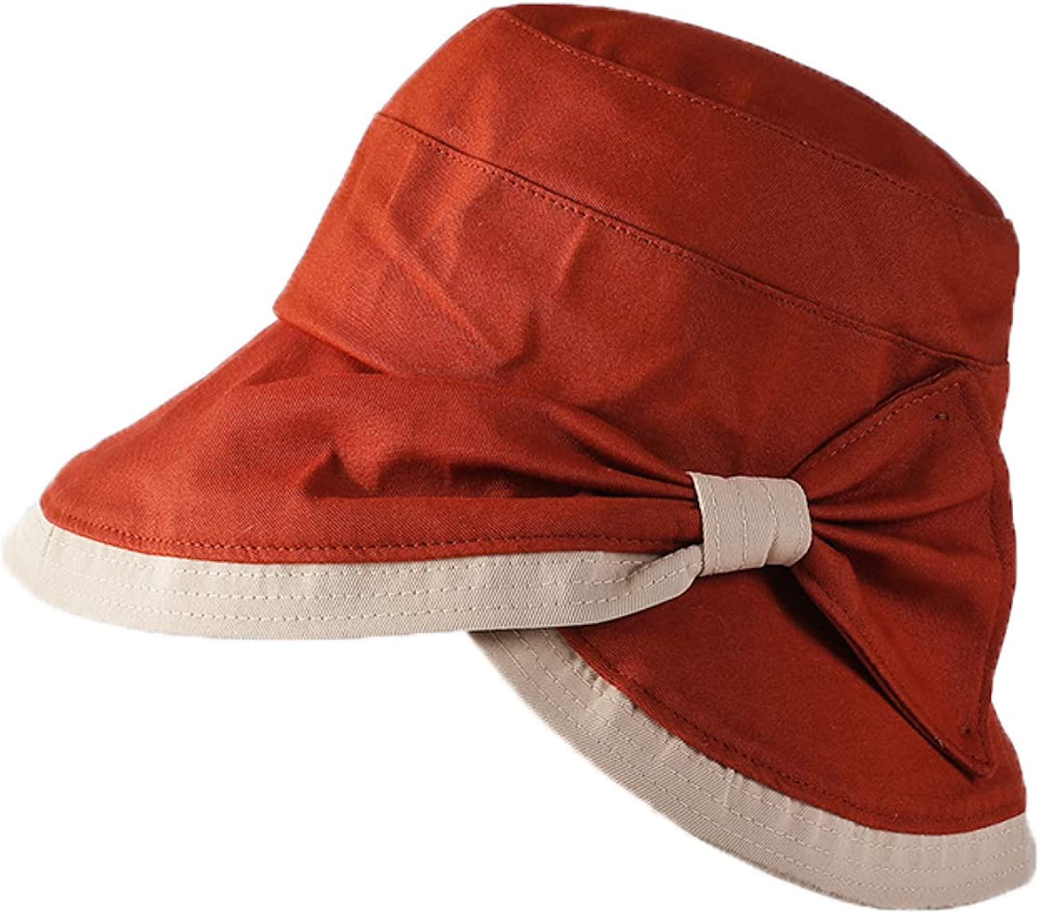 CoCopeaunts Women Bucket Hat with Bow Tie Wide Large Brim Sun Cap ...