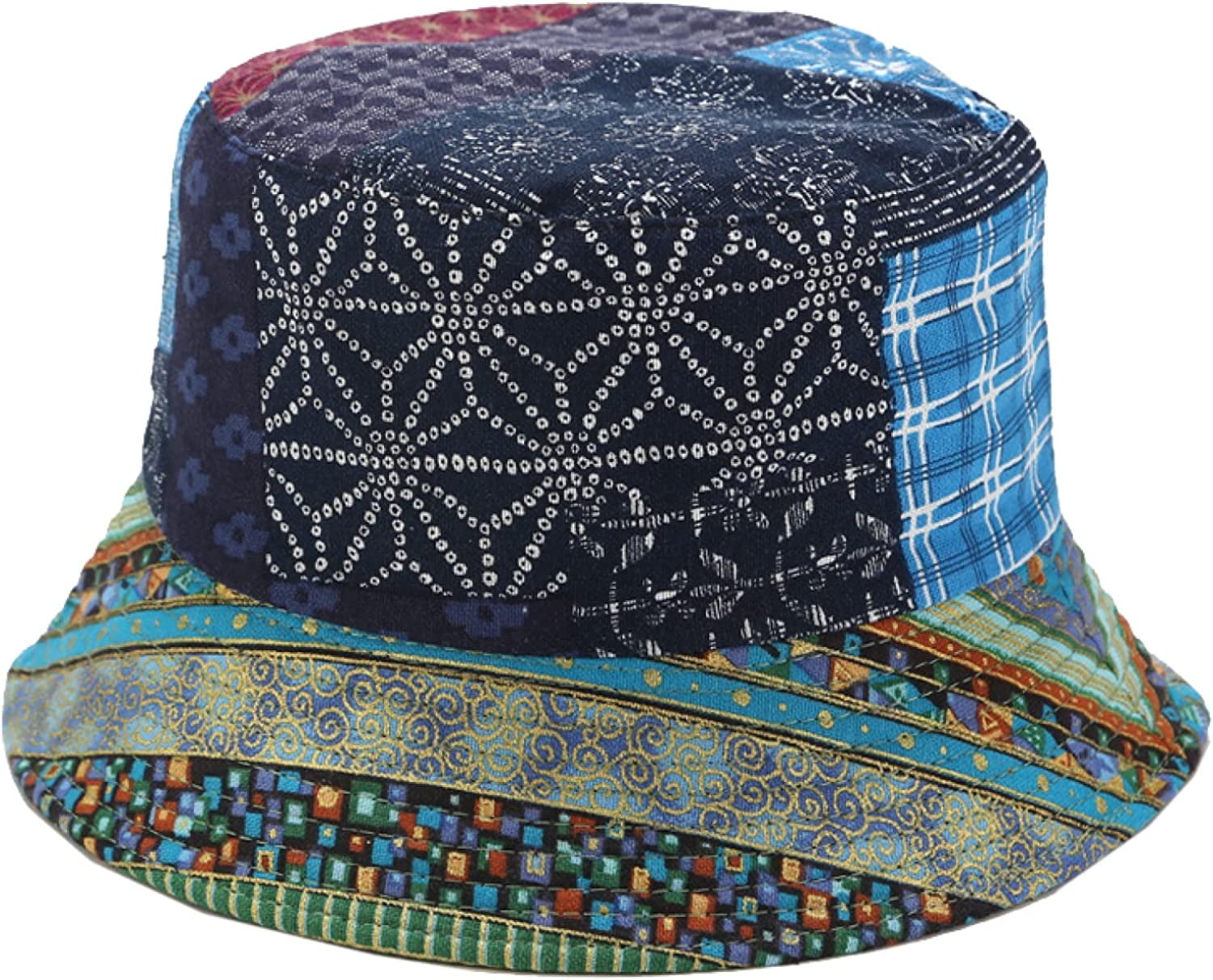 CoCopeaunts Women Bucket Hats Spring Summer Sunscreen National Style ...