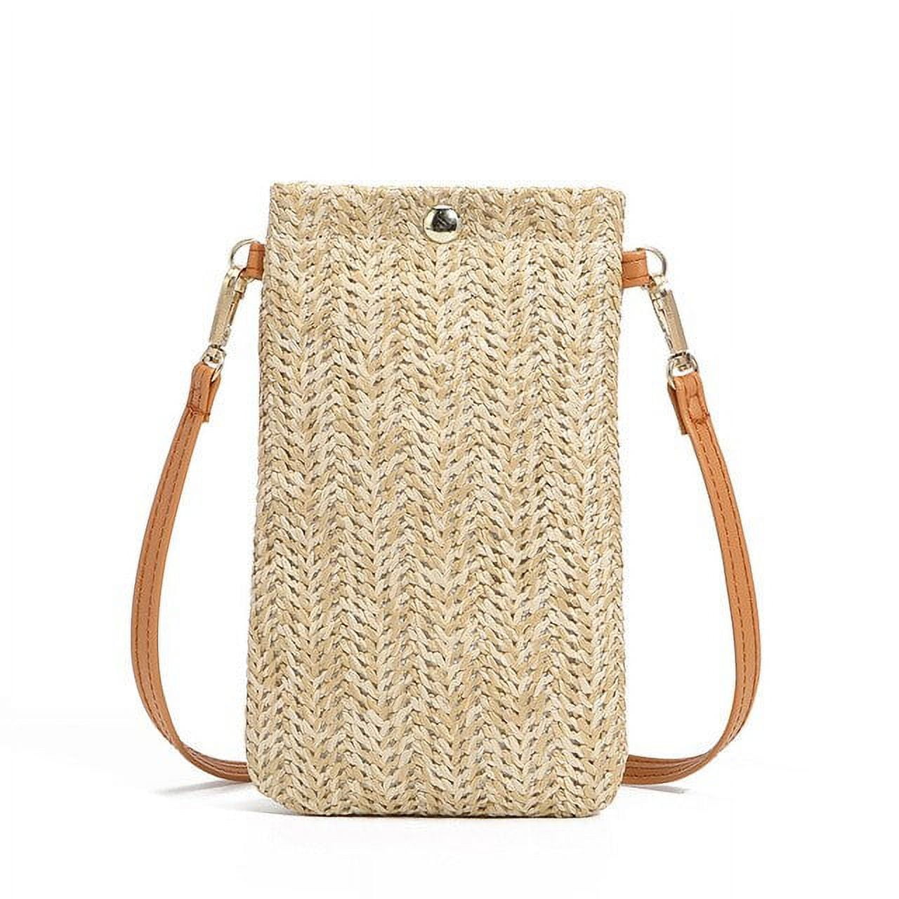 CoCopeaunts Women Fashion Woven Straw Crossbody Bag Bohemian Summer ...